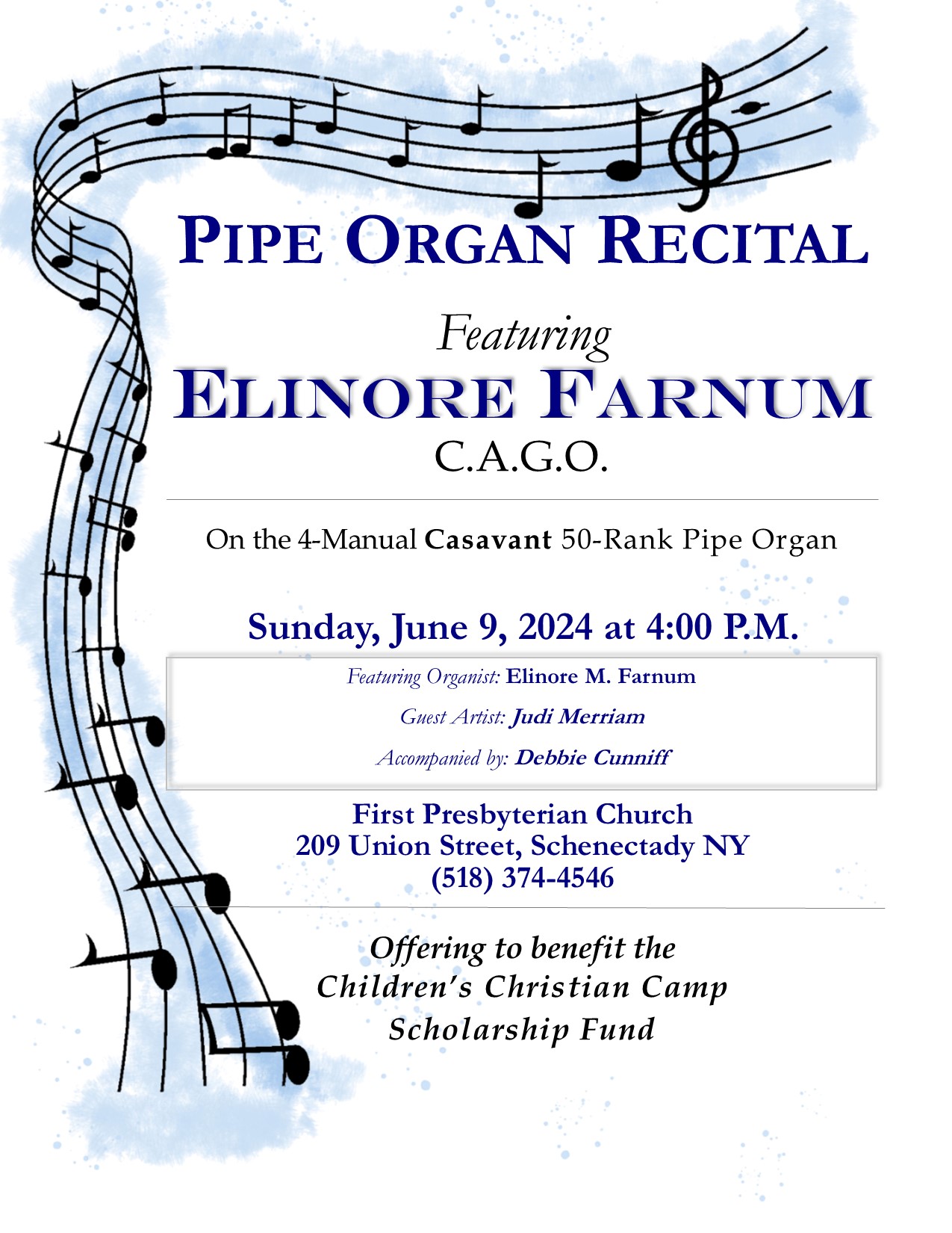 Pipe Organ Recital - First Presbyterian Church Schenectady